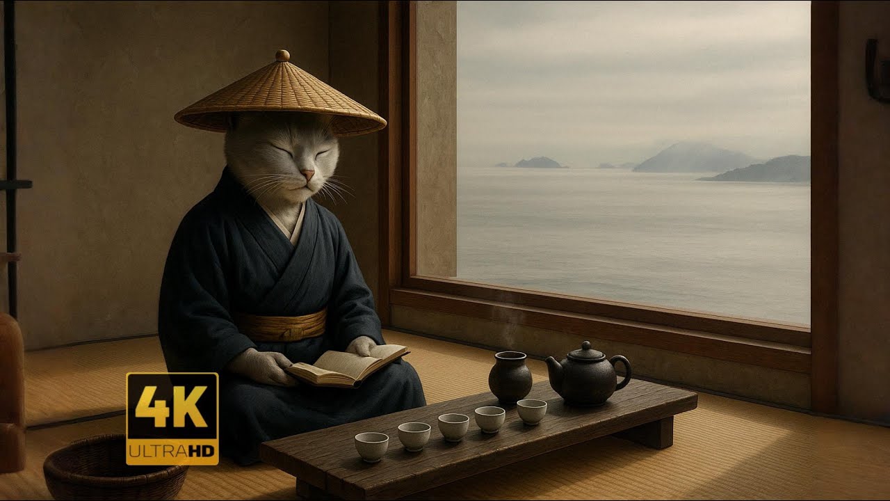 Zen Morning with Tea & Wisdom | 432Hz Reading Meditation (4K) - YouTube