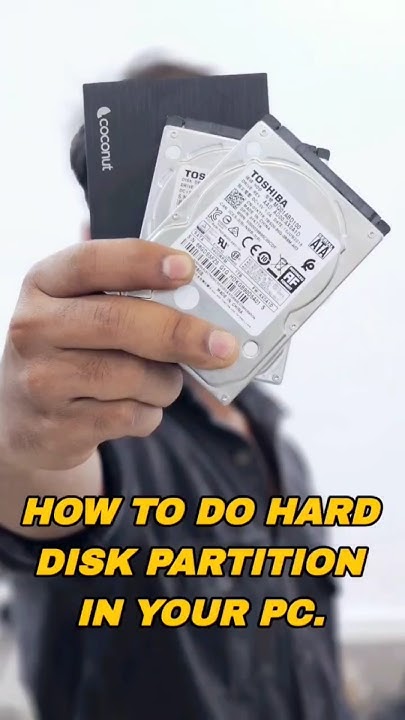 Easy Hard Disk Partitioning Tutorial for Beginners. #ssd #hdd #partitions #partitioning #windows ...
