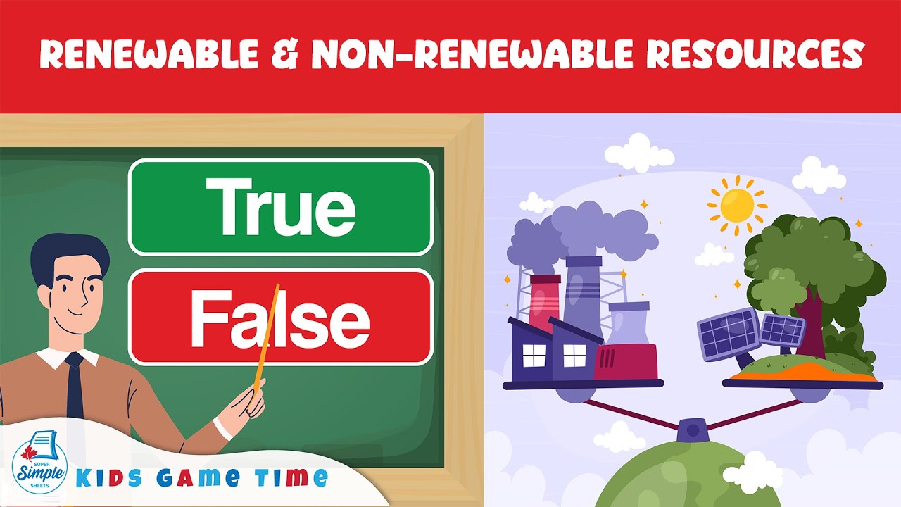Renewable and Non-Renewable Resources - True or False Game for Kids ...