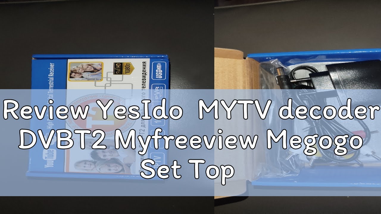 Review YesIdo MYTV decoder DVBT2 Myfreeview Megogo Set Top Box HD1080 ...