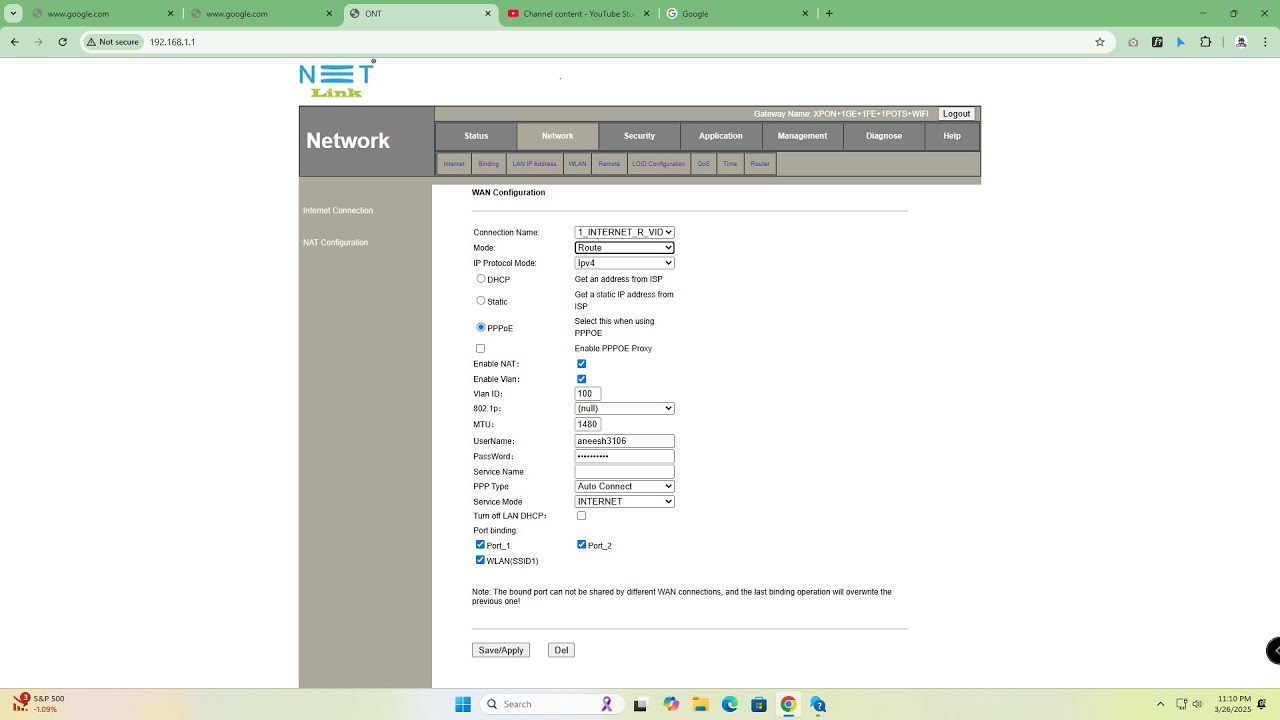 how to configure kerala vision net link modem router - YouTube