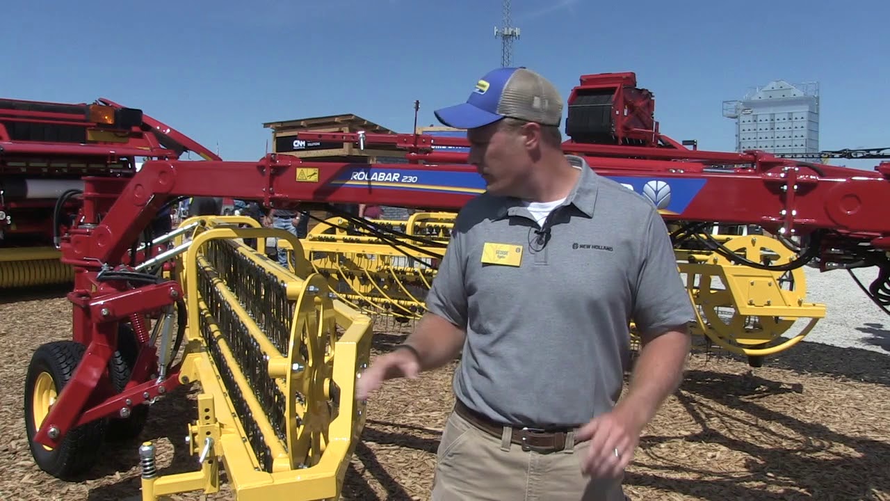 New Holland goes high capacity with twin basket rake - YouTube