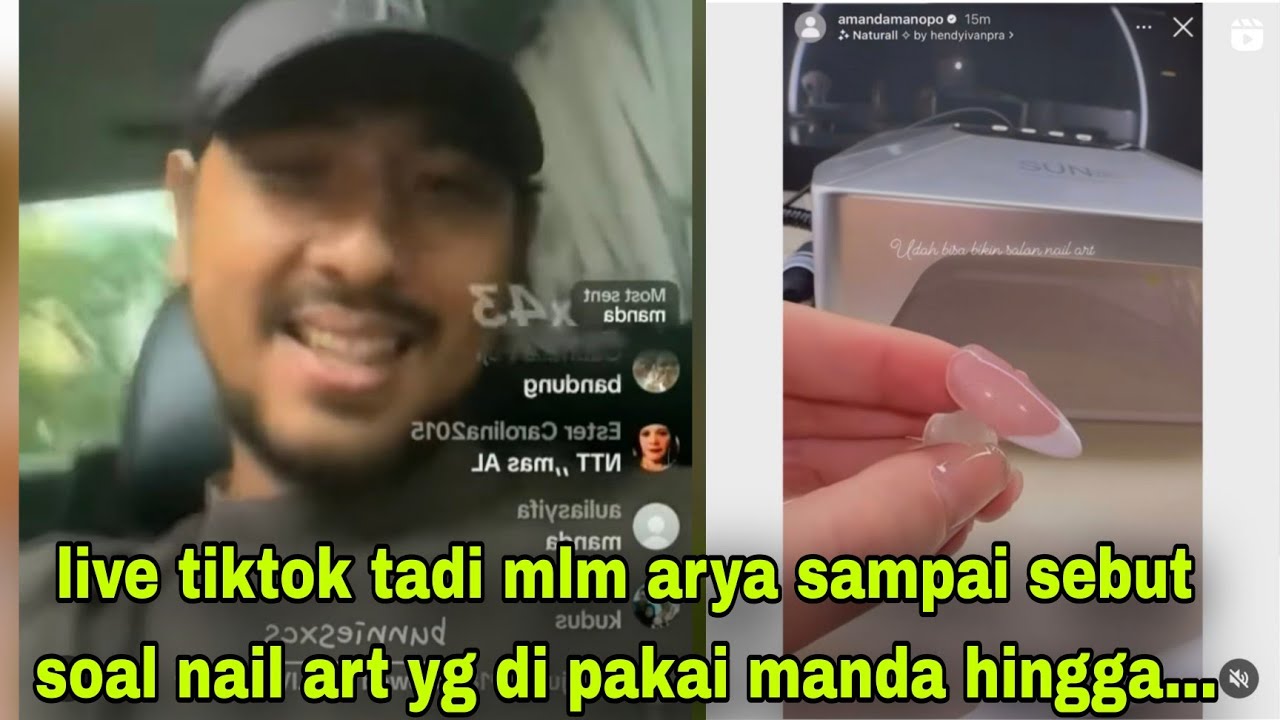 live streaming arya saloka di tiktok tadi malam sebut soal nair art ...