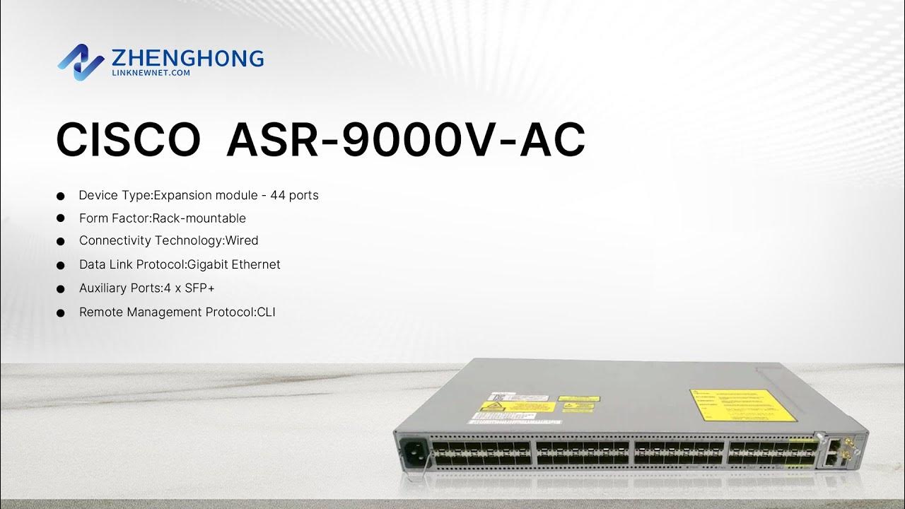 Used Original ASR-9000V-AC ASR 9000v 44x 1GB SFP 4x 10GB SFP+ Router（on sales） - YouTube