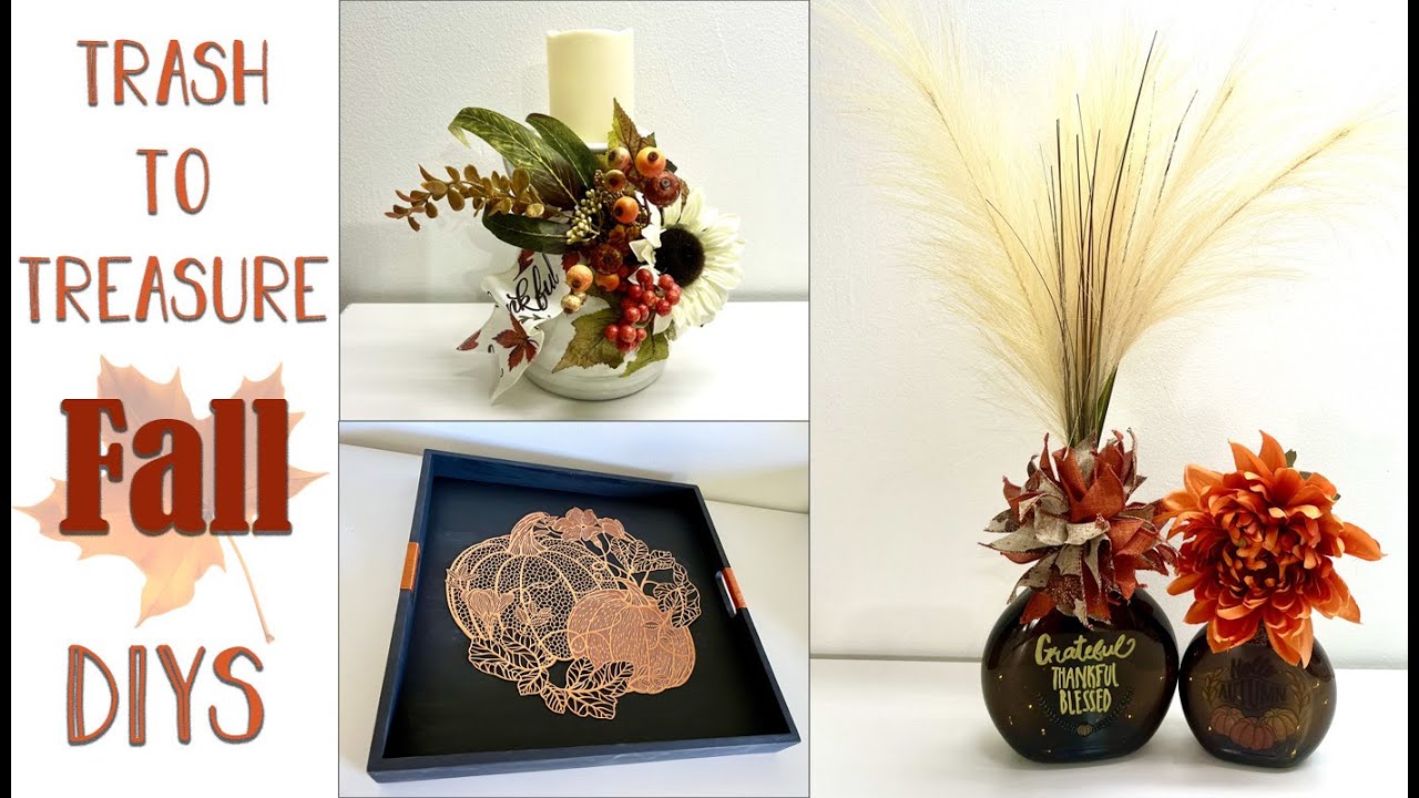 Trash to Treasure Fall DIYs 🍁 - YouTube