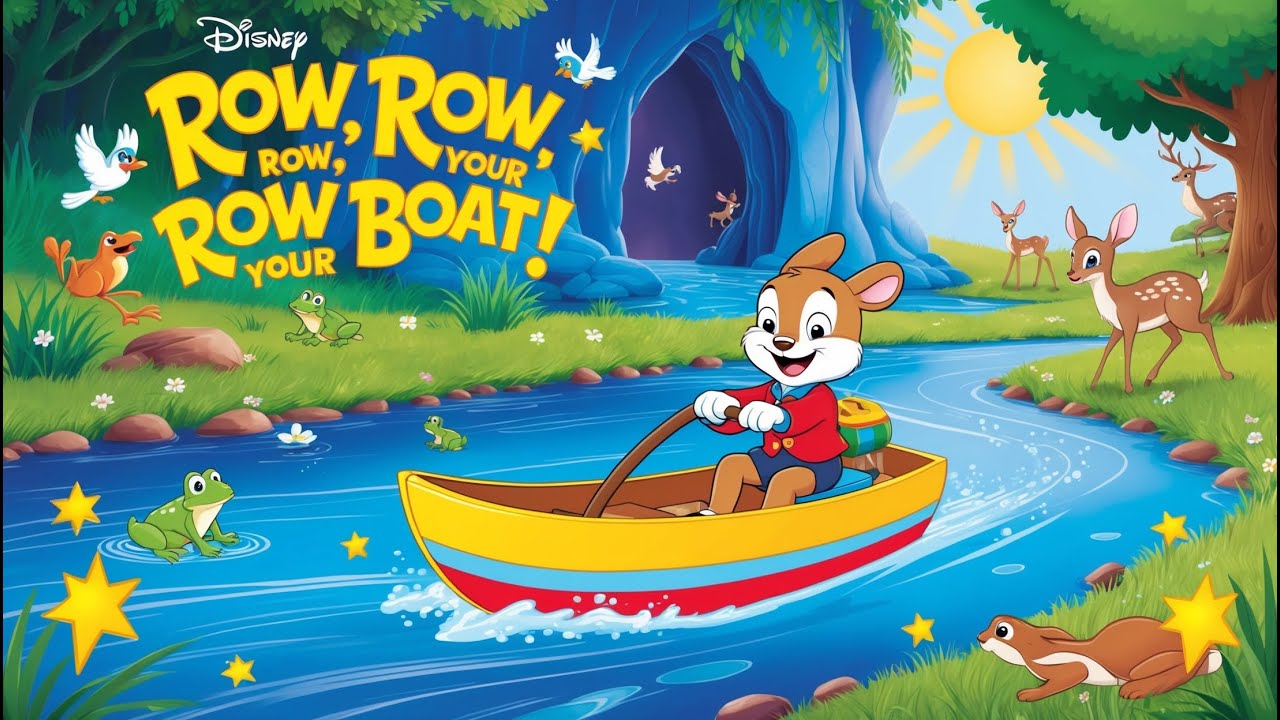 Row, Row, Row Your Boat | Fun Kids Song | Nursery Rhymes & Songs for ...
