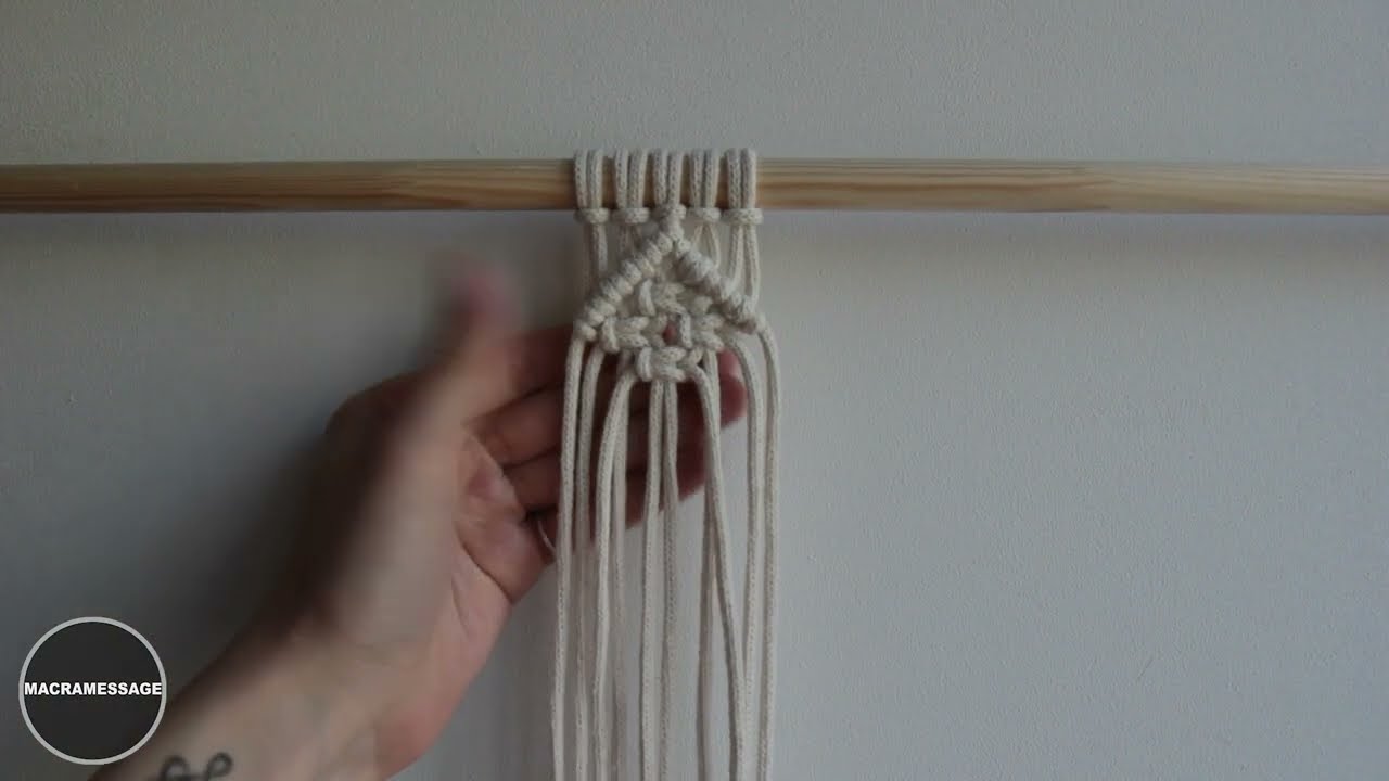 12 Easy Macrame Knots Tutorial for beginners - YouTube