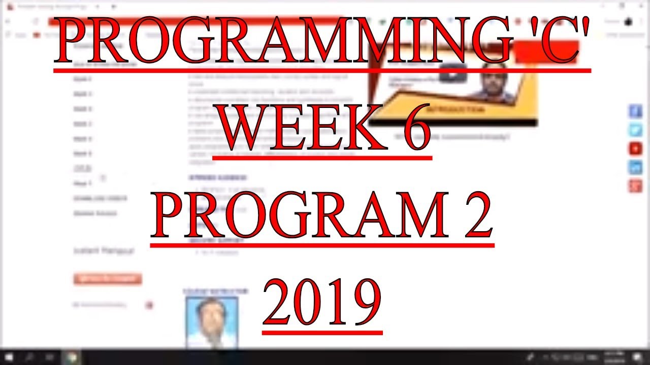Problem Solving Through Programming In C Week 6 Program 2 Youtube 0042