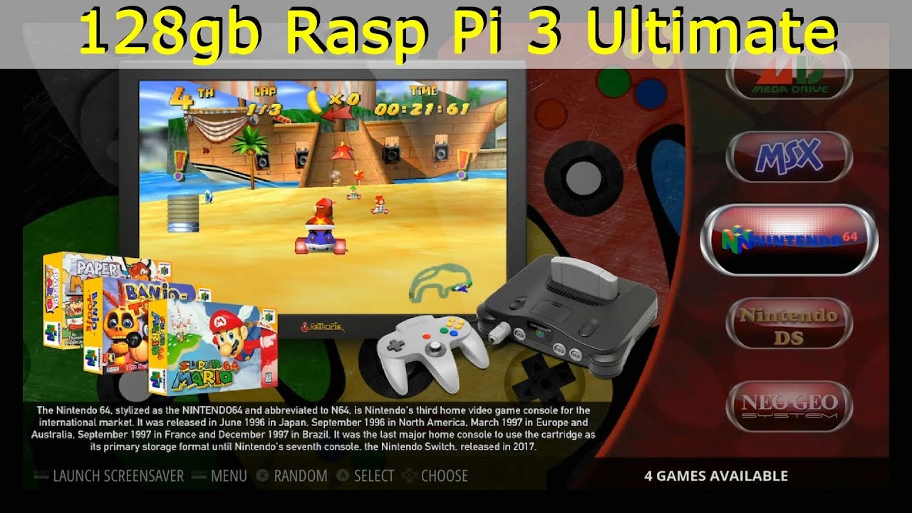 128gb MotionBlue V.5 Ultimate Raspberry Pi Image MLP - YouTube