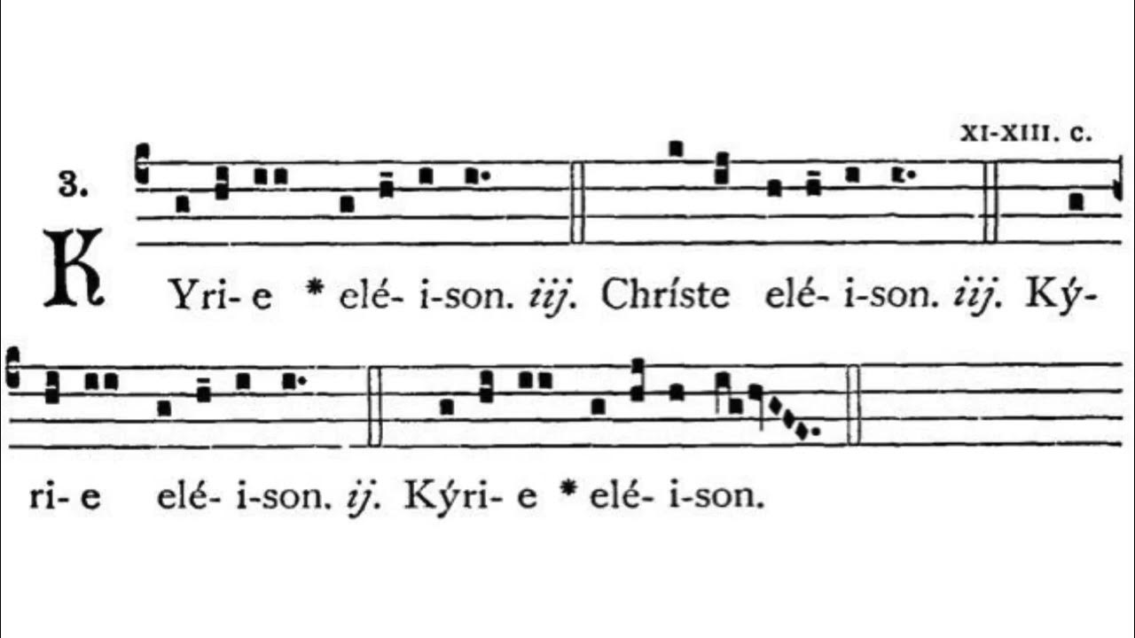 Gregorian Chant - Julian D. Jankowski - Kyrie (Mass XVI) - YouTube