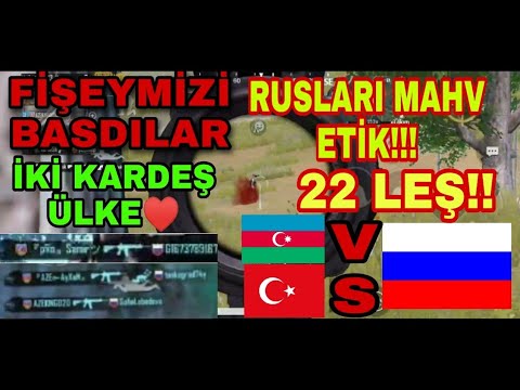 RUSYA TAKIMLARINI MAHV ETİK | 2 FİŞEK ATIK | PUBG MOBİLE | 4 FİNGERS