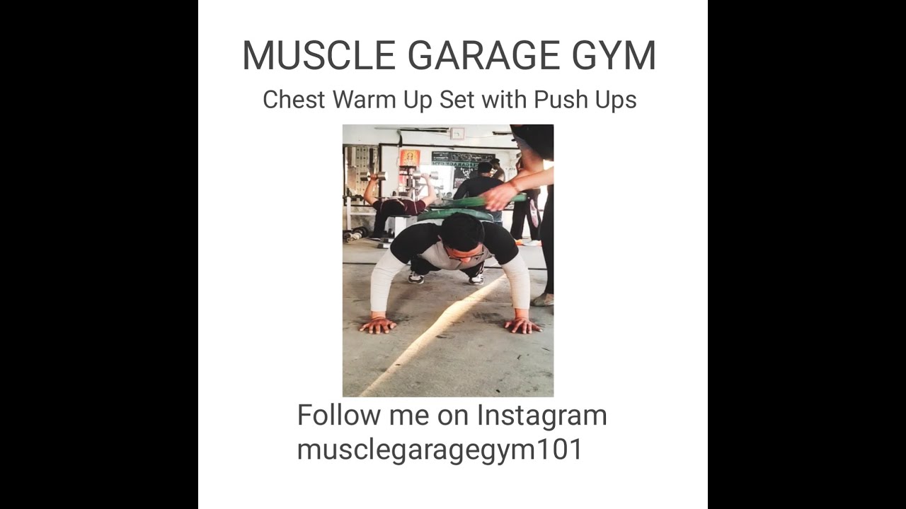 CHEST WARM UP SET WITH PUSH UPS - YouTube