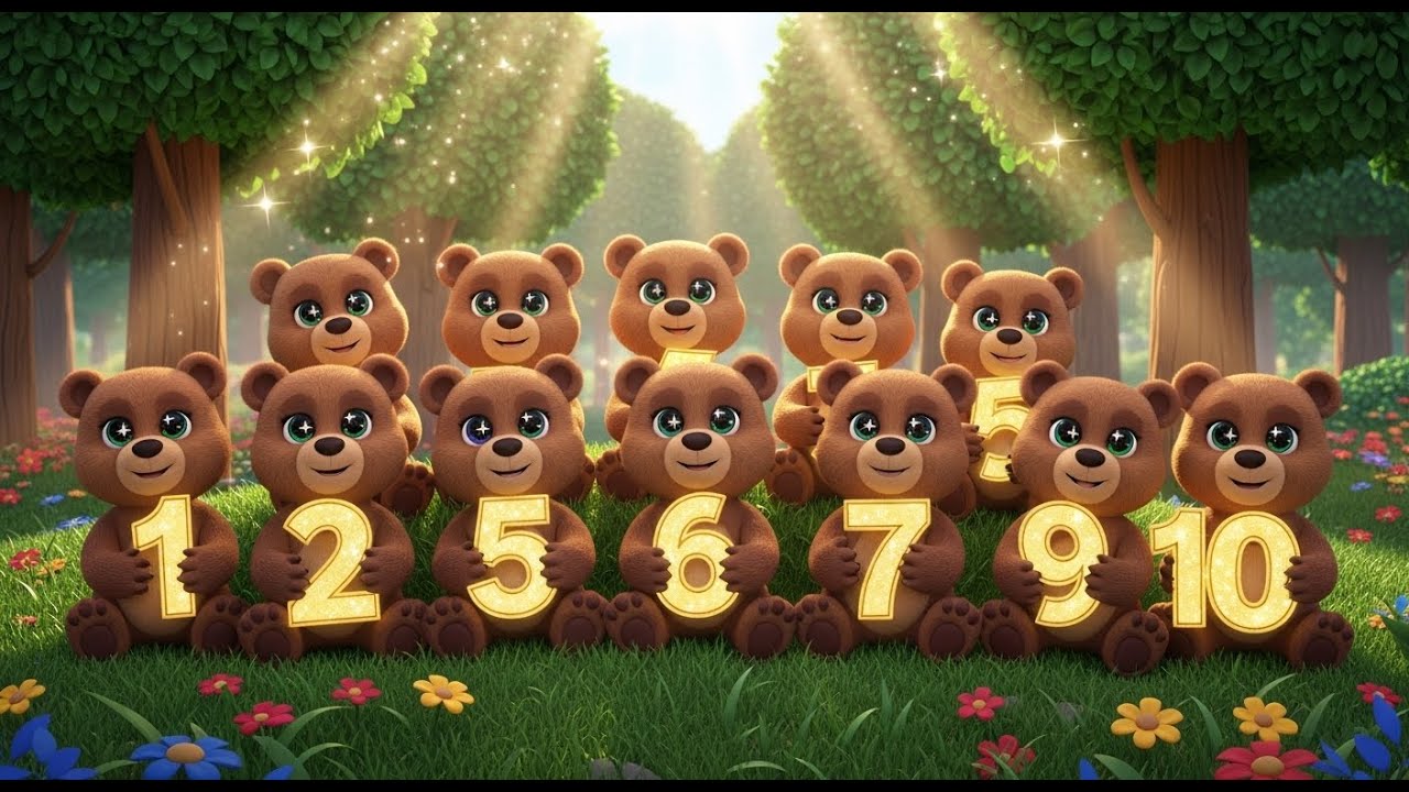 Counting Bears in the Forest 🐻🌲 | Learn Numbers 1 to 20 for Kids - YouTube