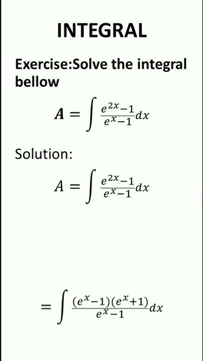 How to solve the infinite integral - YouTube