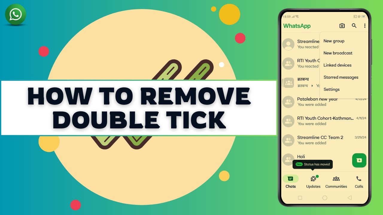 WhatsApp No Double Tick I How to Remove Double Tick on WhatsApp Message ...