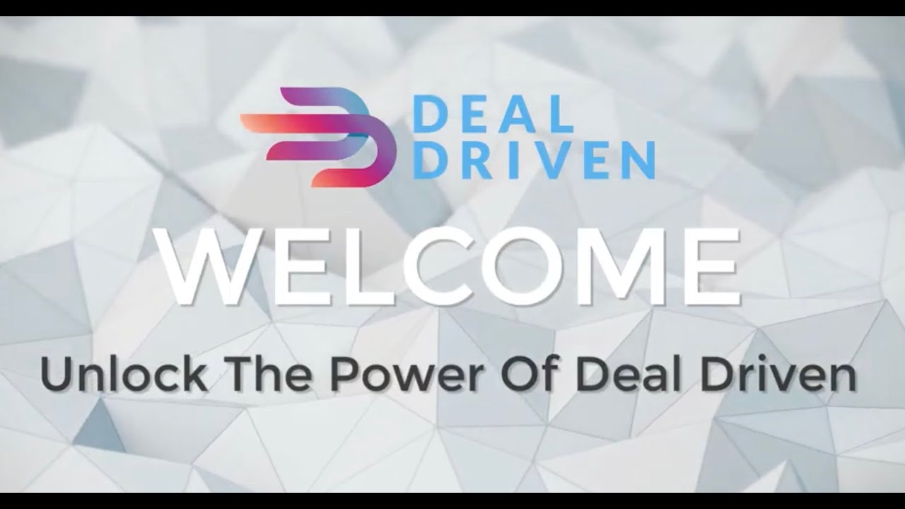 How to get started with The DealDriven Engine - YouTube