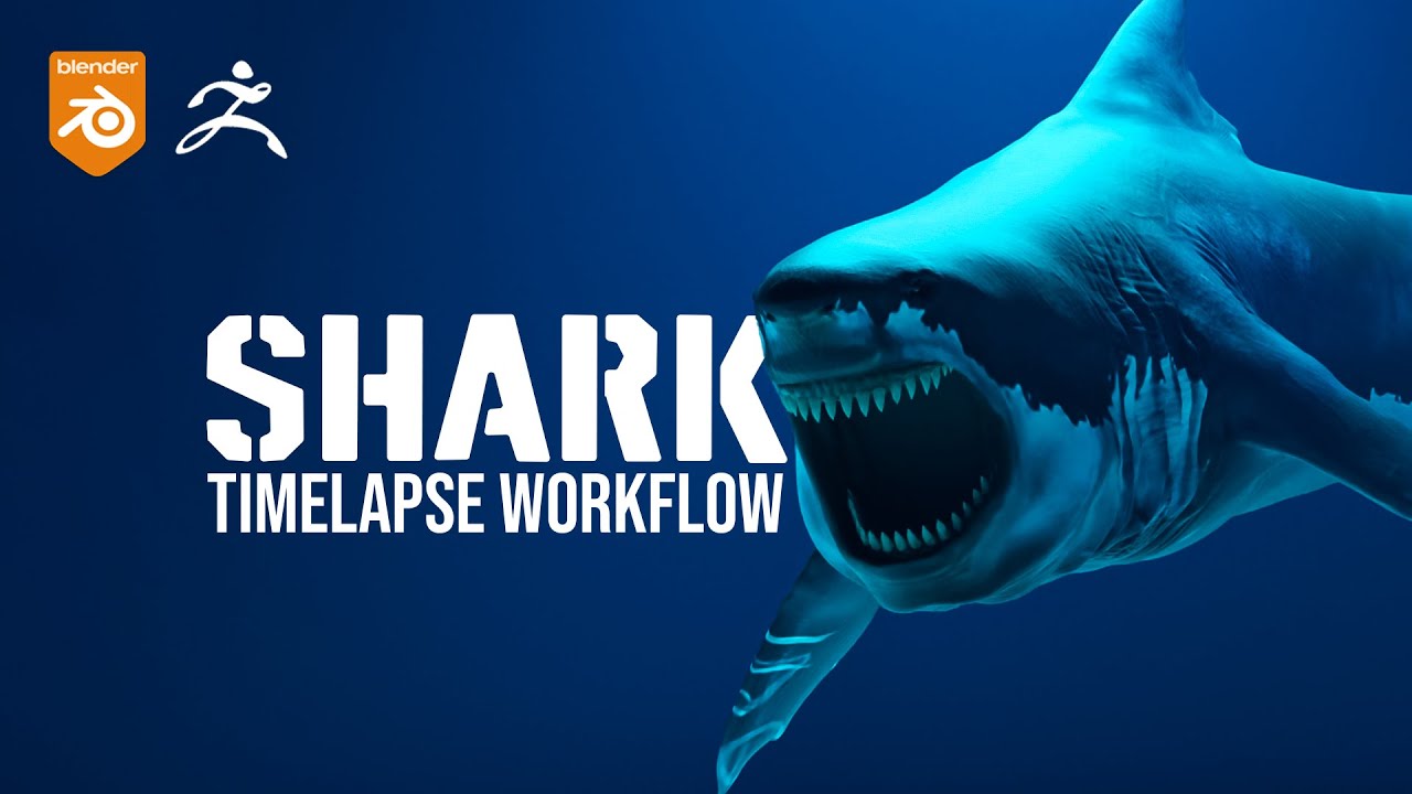 How I made Shark with Blender and Zbrush | Timelapse Workflow. - YouTube