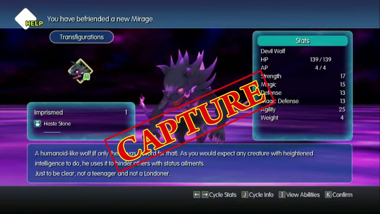World of Final Fantasy!! Murkrift lv40 Devil Wolf - YouTube