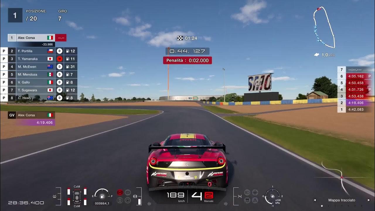 Gran Turismo 7 PS5 Ferrari 458 Italia GT4 Pista GP 24 H Lemans - YouTube