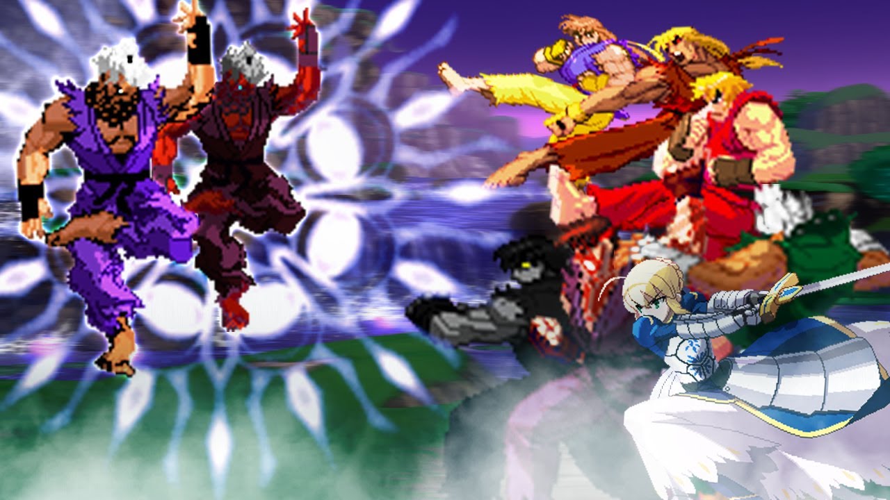 God Akuma & Another God Akuma vs Everyone! Tag Team 2v2 Battle! Street ...