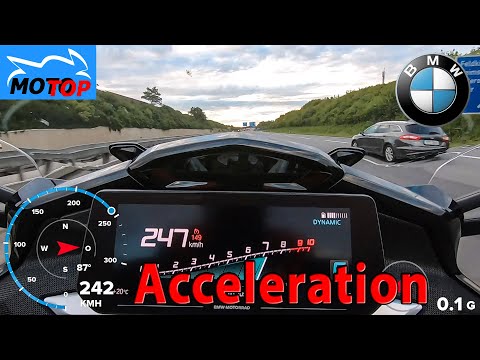 BMW K1600GT (2023) - ACCELERATION - Gopro GPS and DRAGY measured