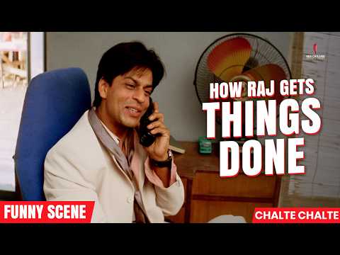 Raj Being Raj | Shah Rukh Khan | Chalte Chalte | Funny Scene