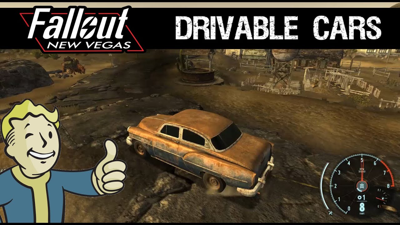 Fallout New Vegas - Drivable cars - YouTube