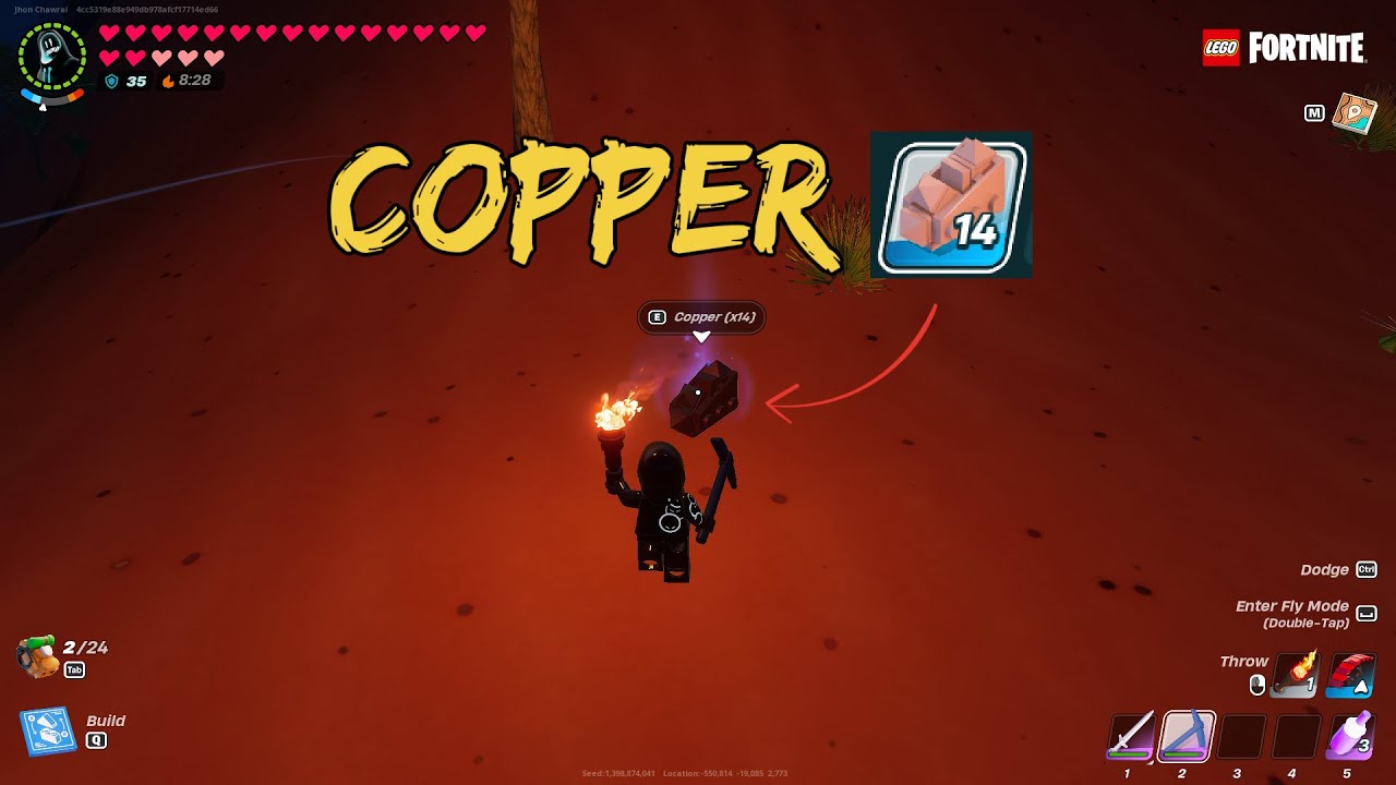 วิธีหา | How to get "Copper" in Fortnite LEGO🌟 - YouTube