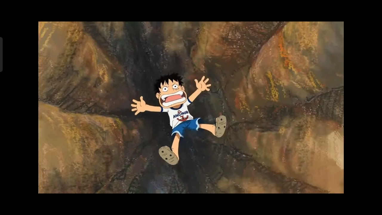 luffy falls into the abyss - YouTube