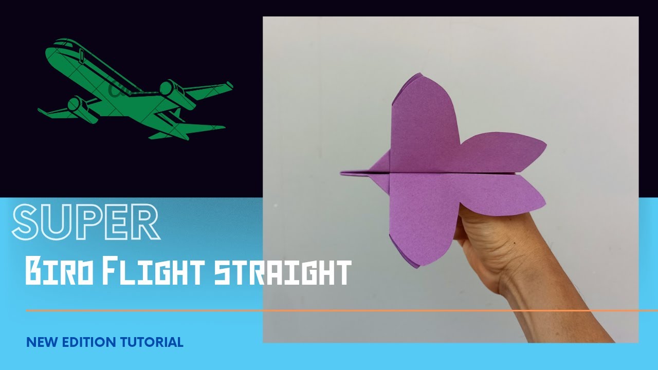 How to make a super fast paper airplane easy ''Bird King'' [tutorial ...