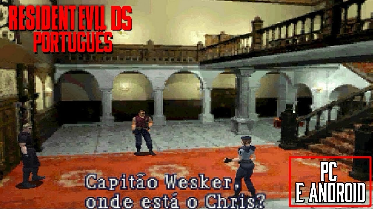 RESIDENT EVIL 1 DS EM PORTUGUÊS PARA ANDROID E PC - YouTube