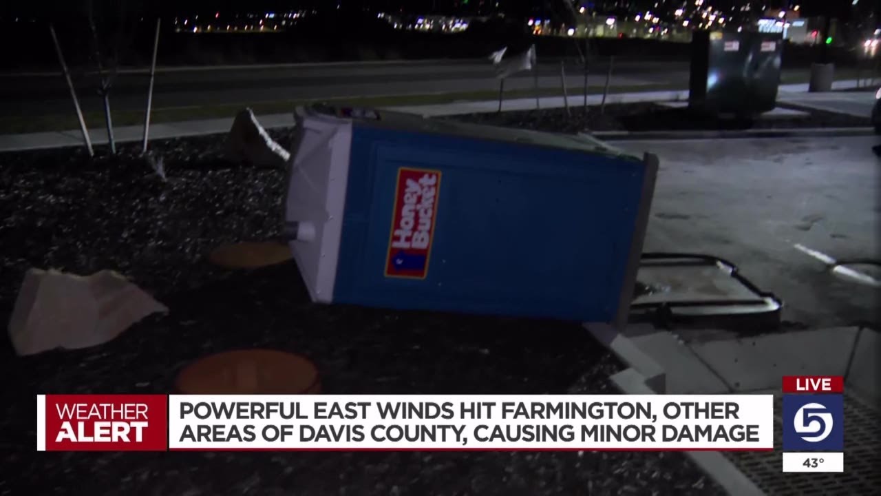 Powerful winds hit Farmington, other areas of Davis County, causing ...