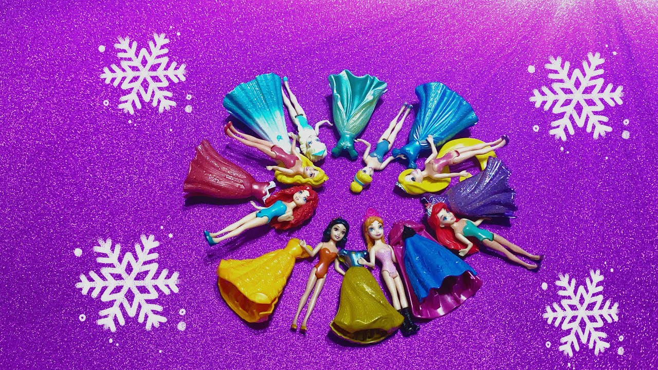Disney Princess Doll Makeover DIY Miniature Ideas for Barbie Wig, Derss ...