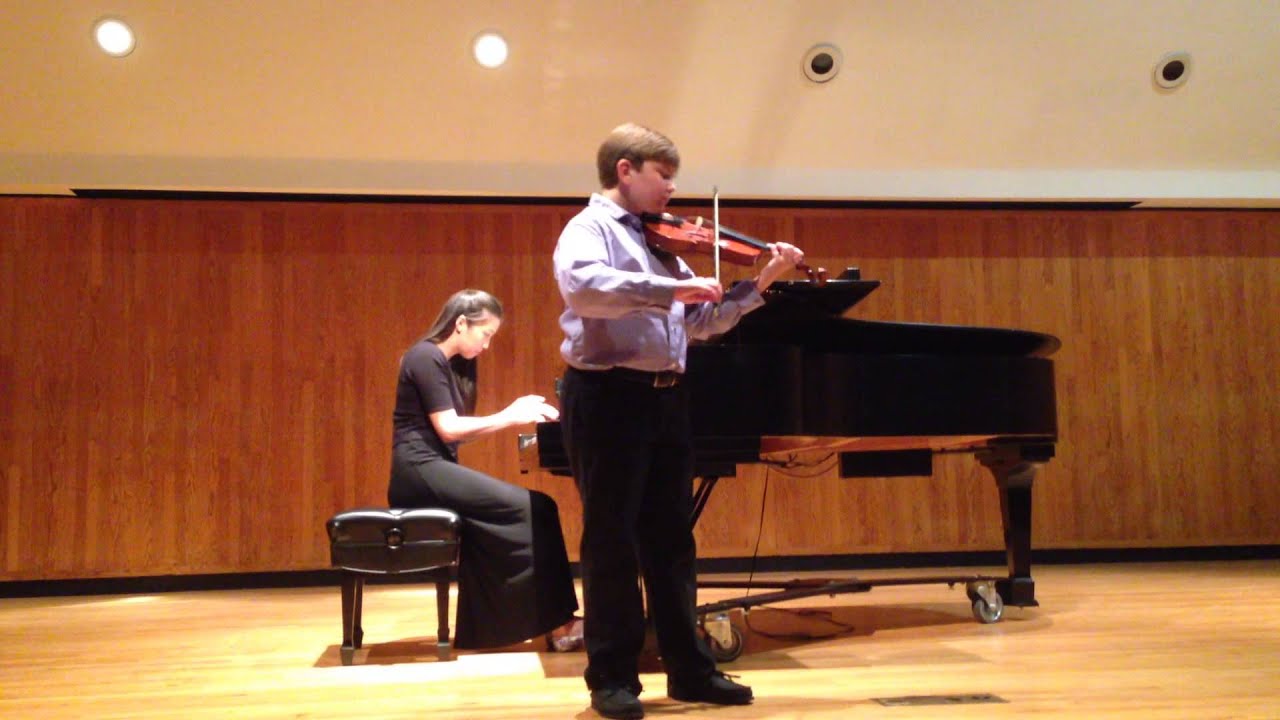 Joseph Breslin Suzuki book 2 violin recital - YouTube
