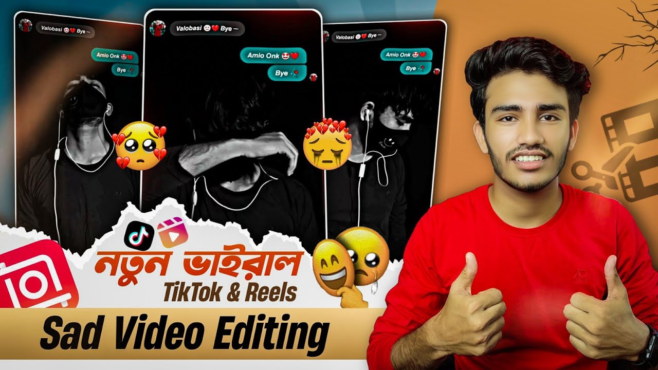 New TikTok & Reels Viral Sad Status Video Editing In InShot | TikTok ...