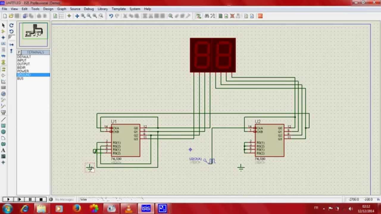 compteur asynchrone modulo 60 - YouTube