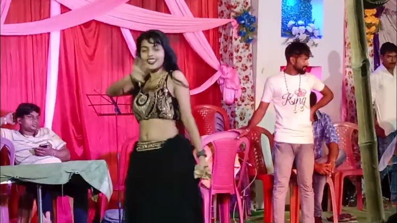 Kaile ba Kamal hamar lal ghaghra,.. Sree durga puja samiti kharsan , stage show - YouTube