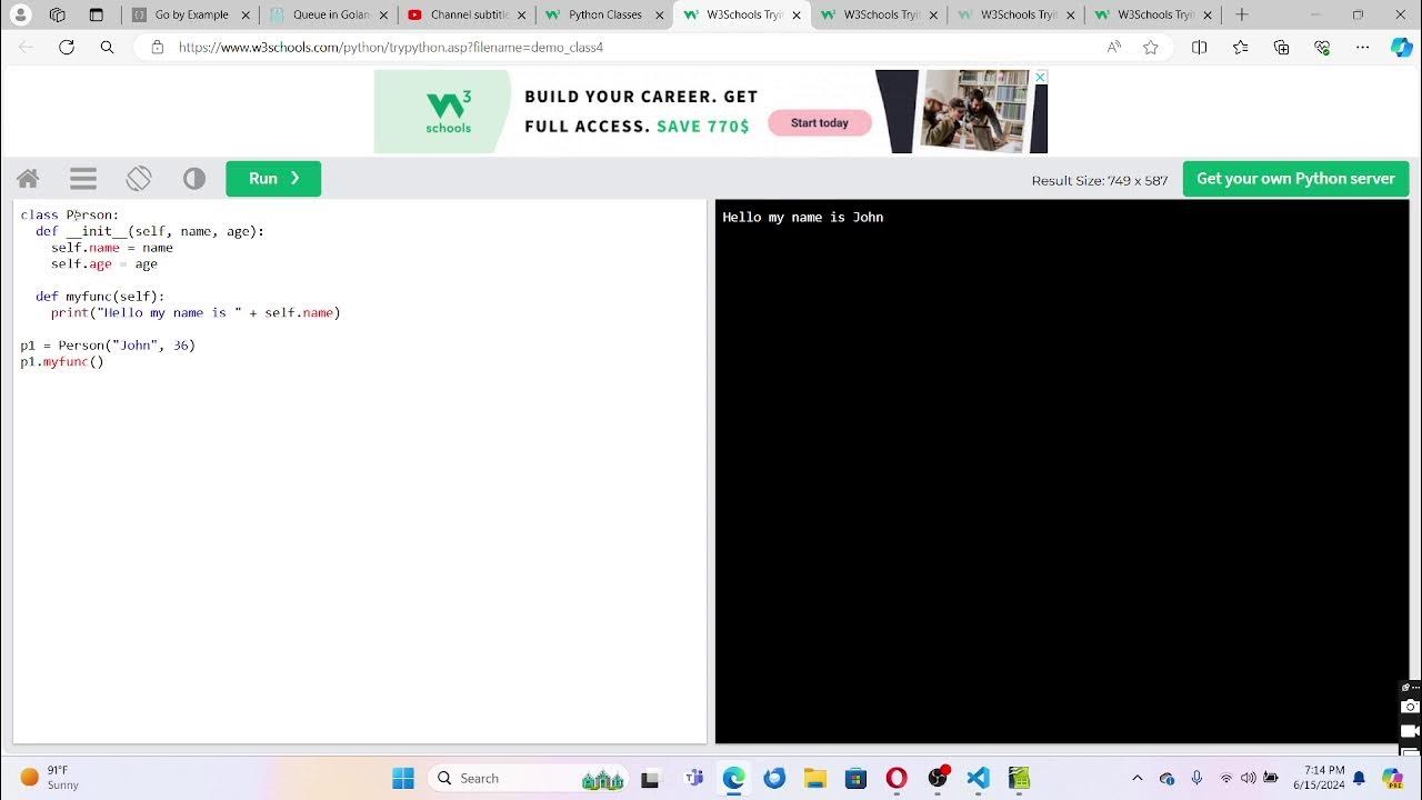 Python Video Tutorial 18 - Classes and Objects - YouTube