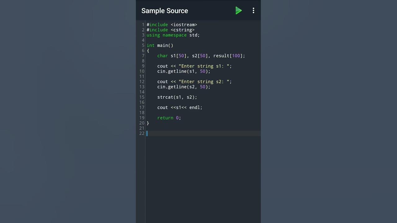 C Plus Plus Program To Add Two String Shorts Ytshorts Cplusplus C Youtube