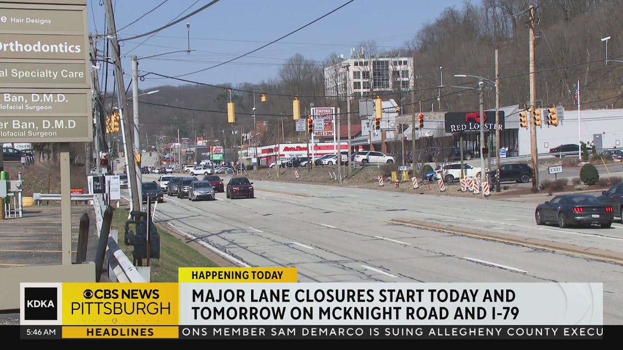 McKnight Road and I-79 projects getting underway today and tomorrow ...