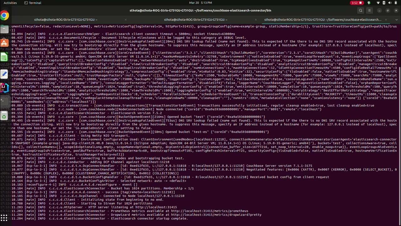Couchbase Elasticsearch Connector Demo Youtube