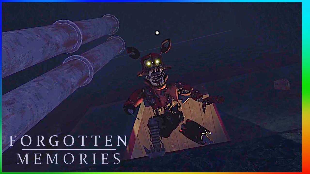 Foxy and Chica chase us in the BASEMENT!! Roblox (Forgotten Memories ...