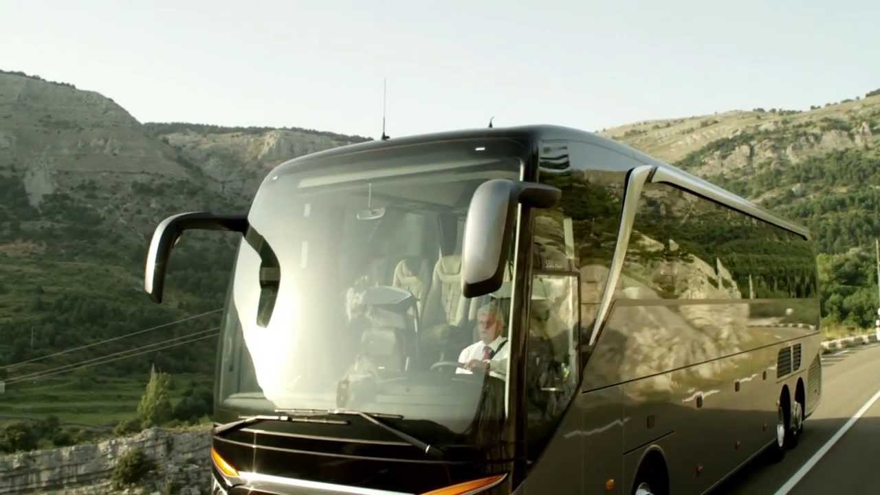 Mercedes-Benz Setra TopClass 500 Driving Review | AutoMotoTV - YouTube