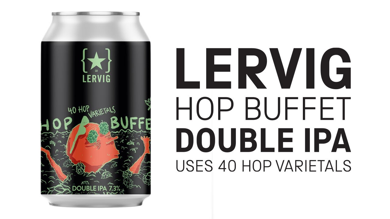 Lervig - Hop Buffet (DIPA using 40 hop varietals!) - HopZine Beer ...