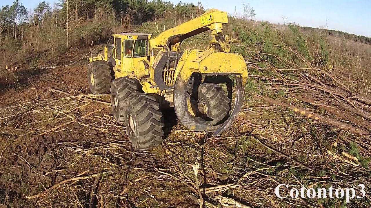 Smooth as can be, Tigercat 635D - YouTube