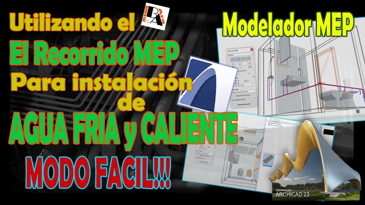 Uso del Recorrido MEP en Archicad23 | Tutorial Básico - YouTube