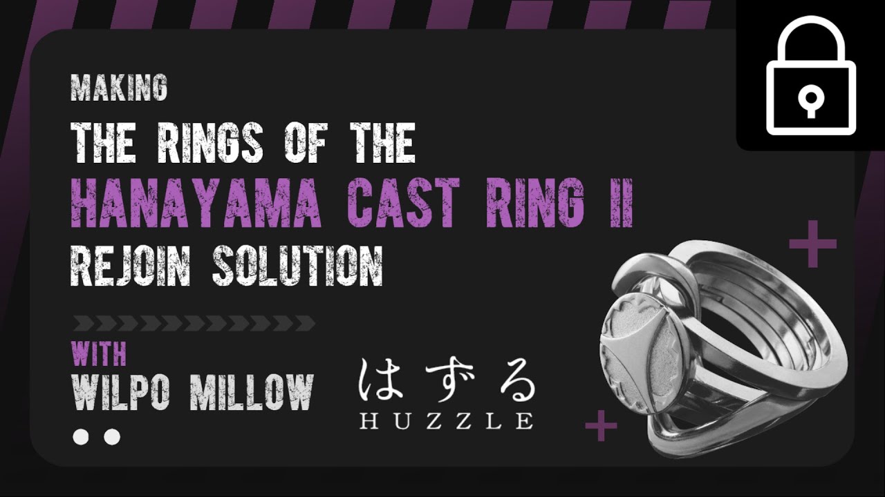 making the solution for the hanayama cast ring ii puzzle with wilpo ...
