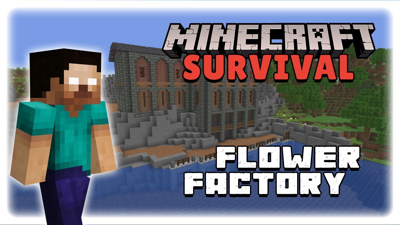 🌼 Ultimate Flower Factory in Minecraft Survival! - Minecraft #10 - YouTube