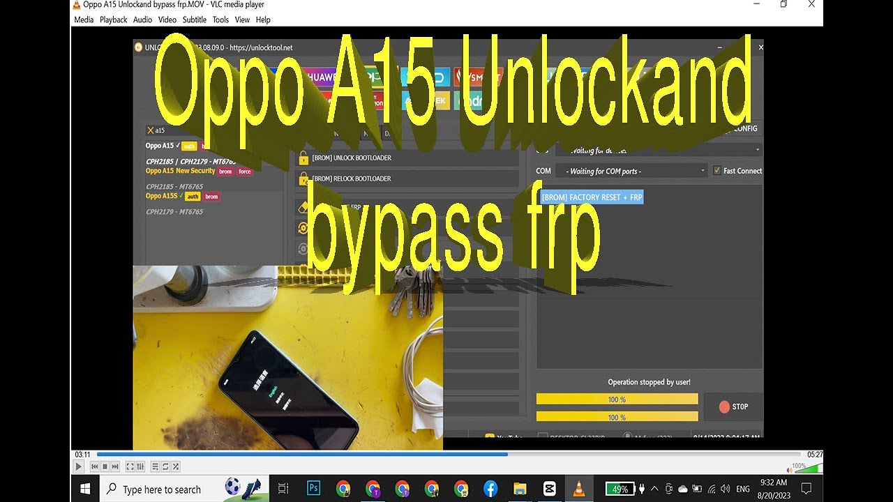 Oppo A15 Unlockand Bypass Frp Youtube 9587