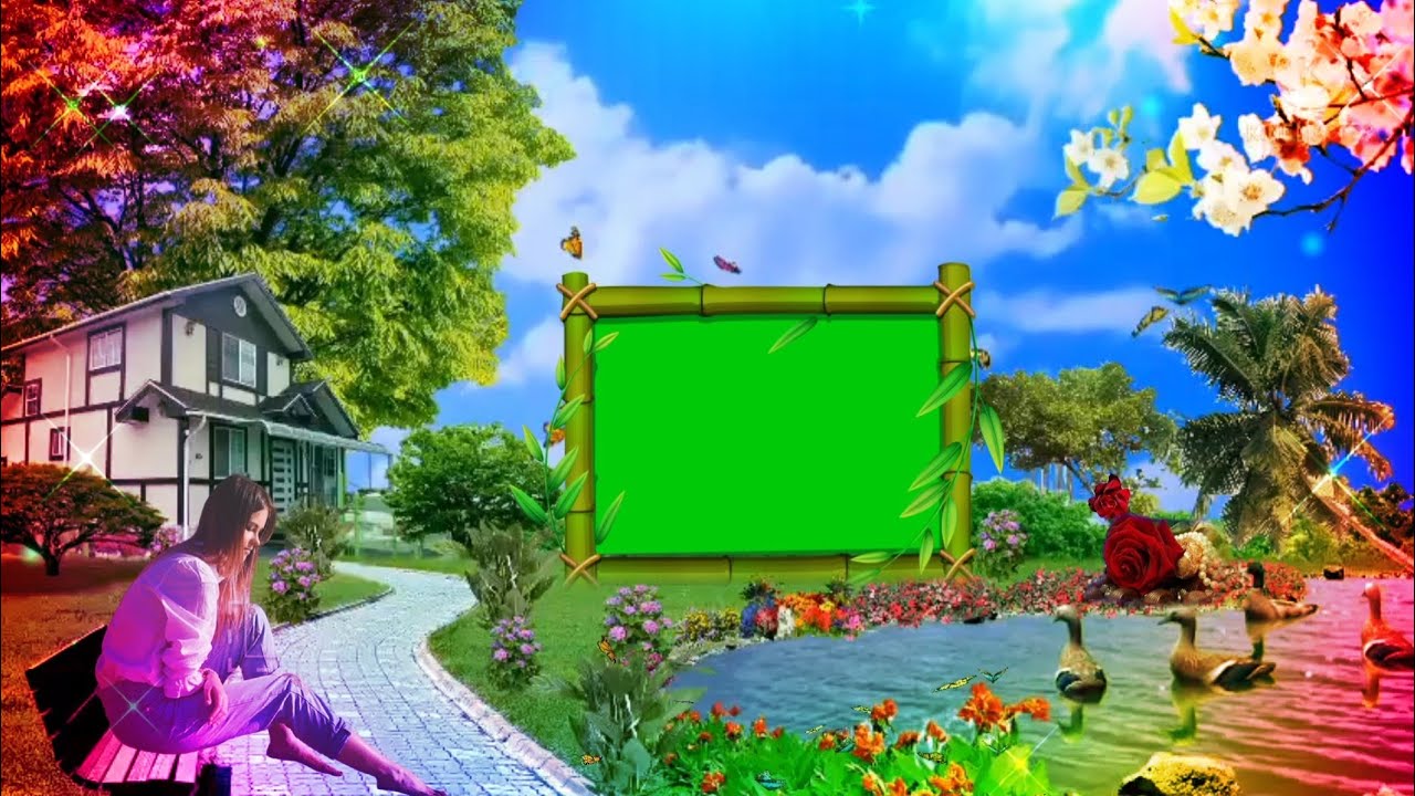 green screen photo frame video ll birthday photo frame green screen ...